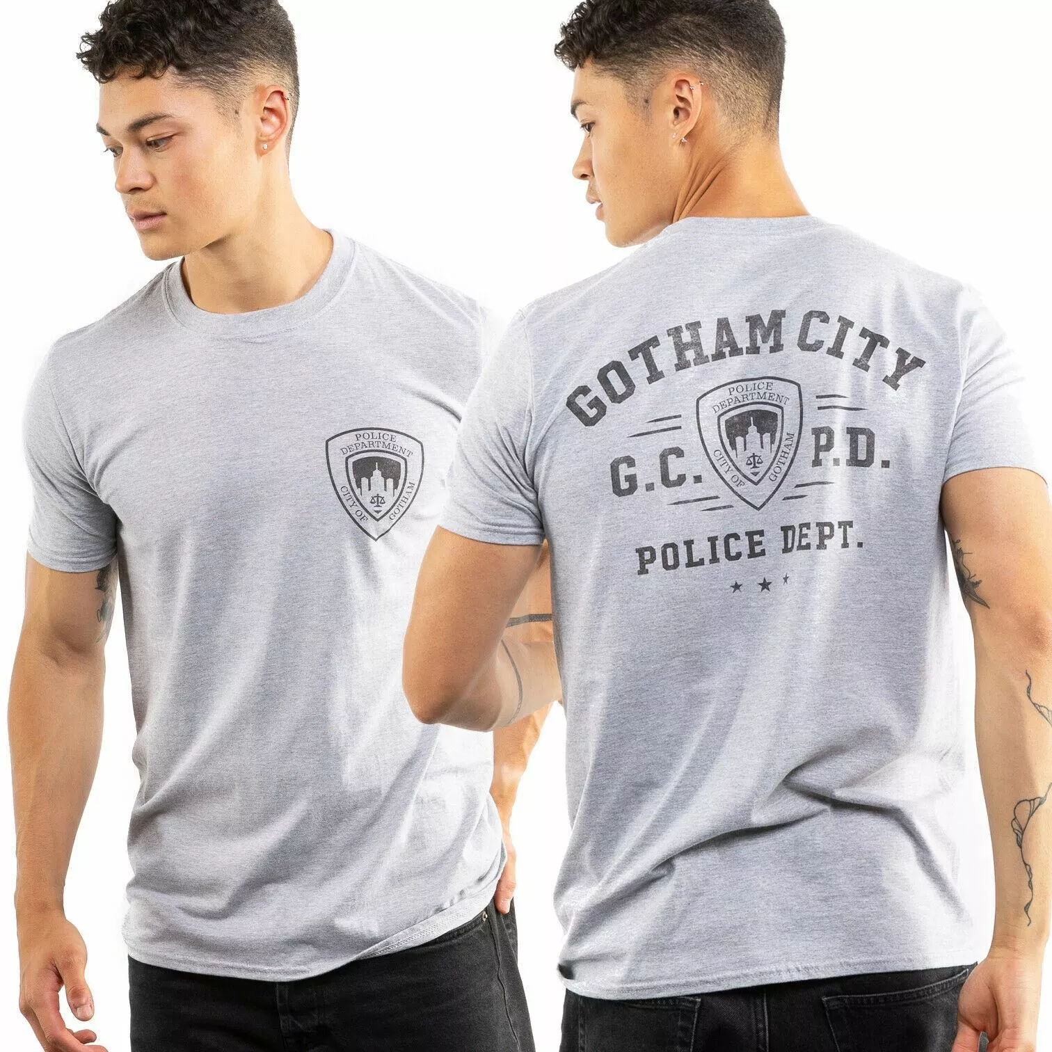 DC Comics Mens Gotham City Police Department T-shirt - Walmart.com