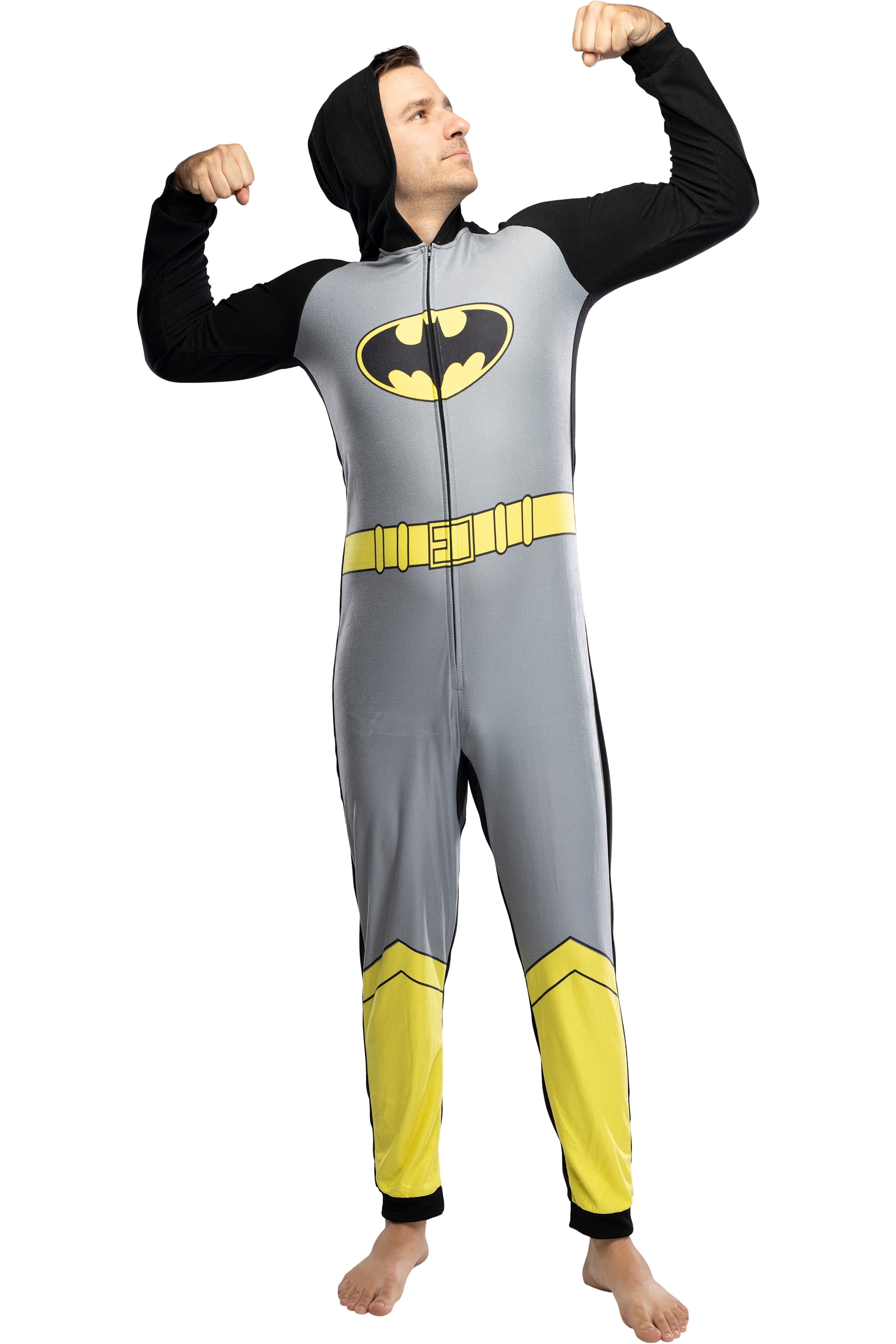 Free Shipping! DC Comics Mens' Superhero Character Hooded Union Suit ...