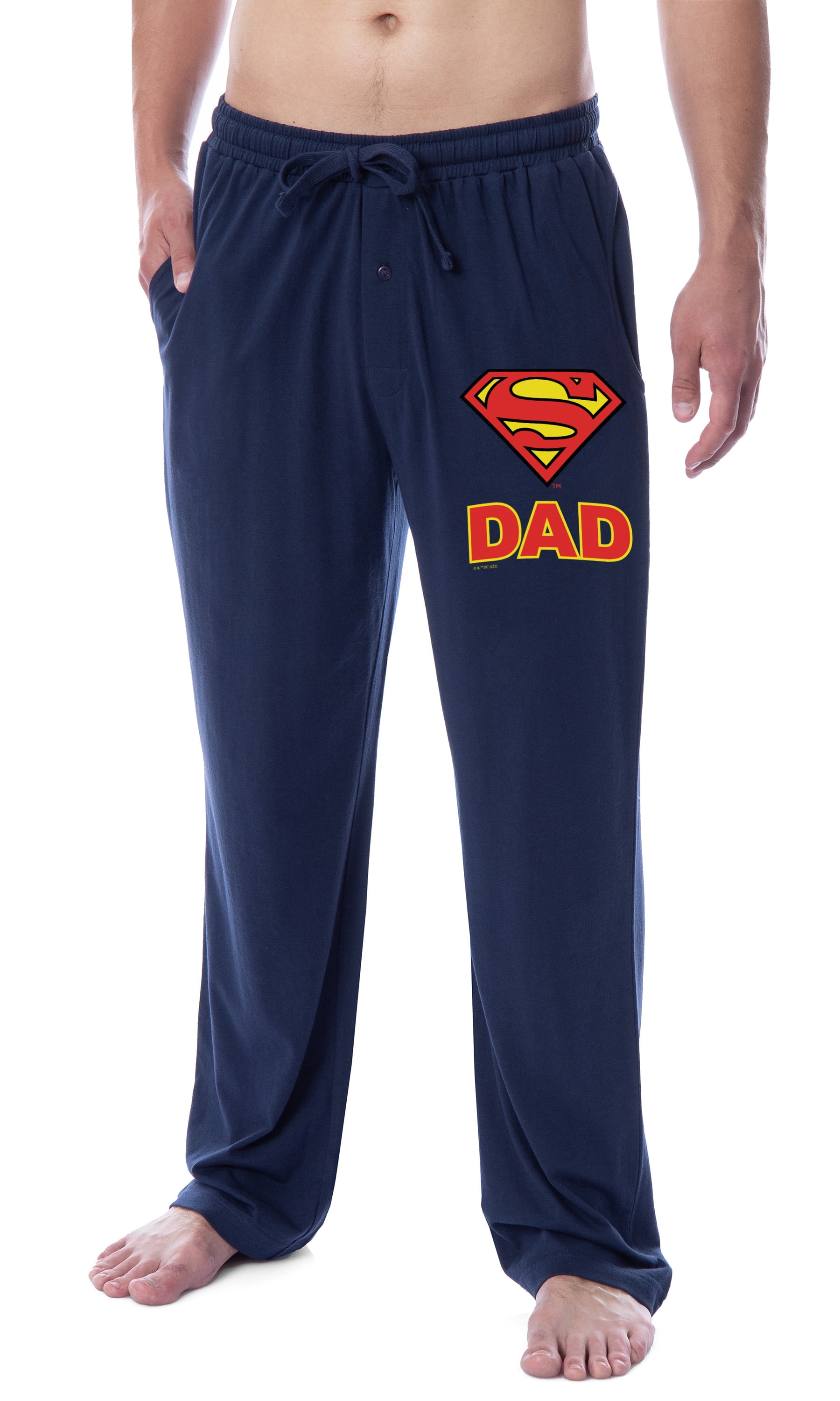 DC Comics Superman Super Dad Adult Lounge Bottoms, Men's Classic Hero ...