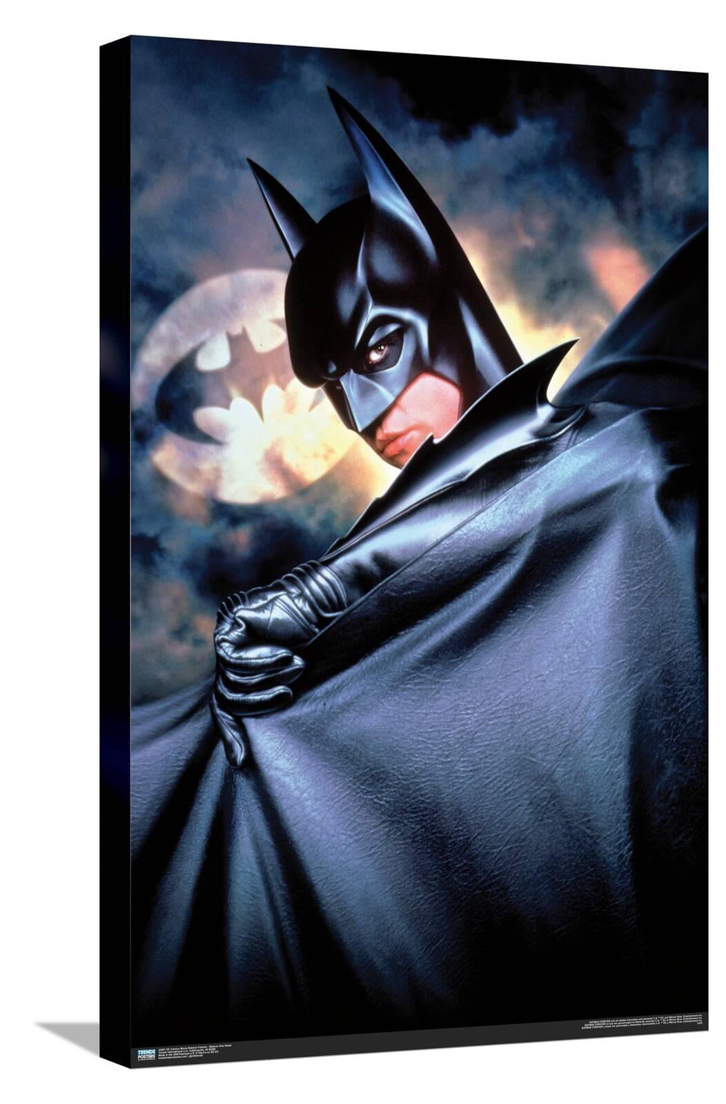 DC Comics Movie Batman Forever - Batman One Sheet Canvas Wall Poster ...