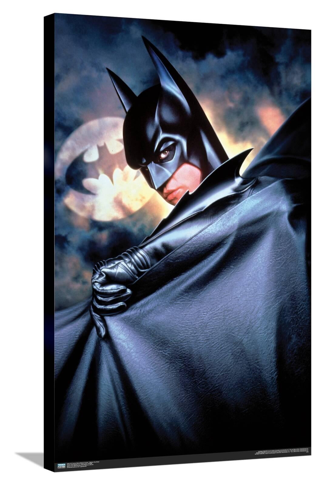 DC Comics Movie Batman Forever - Batman One Sheet Canvas Wall Poster ...
