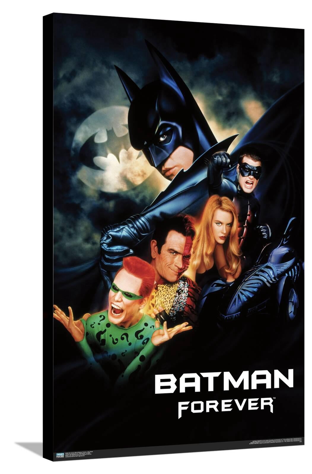DC Comics Movie Batman Forever - One Sheet Canvas Wall Poster, 22.375 ...