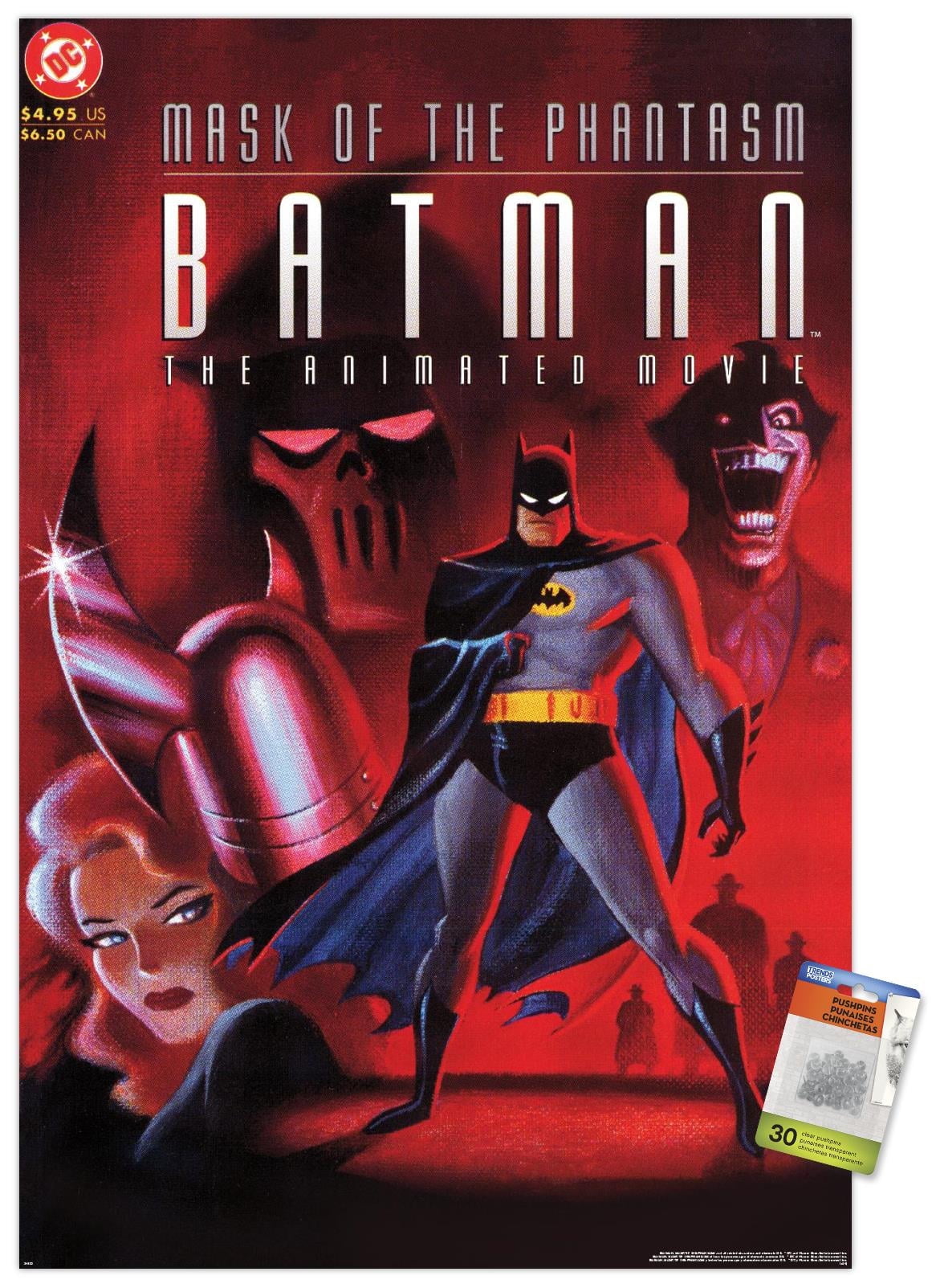 DC Comics Movie Batman: Mask Of The Phantasm - Key Art Wall Poster with ...