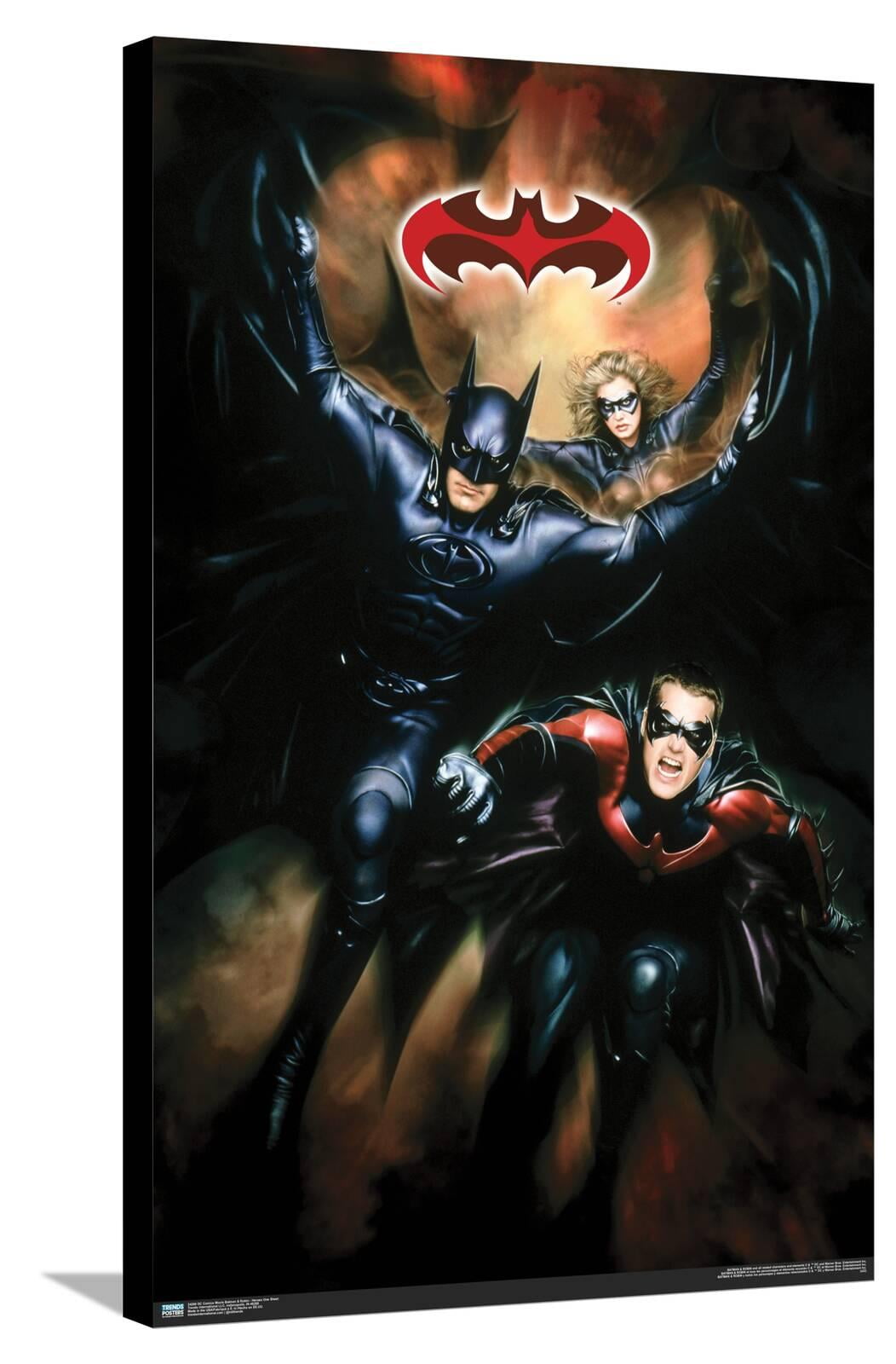 DC Comics Movie Batman & Robin - Heroes One Sheet Canvas Wall Poster ...