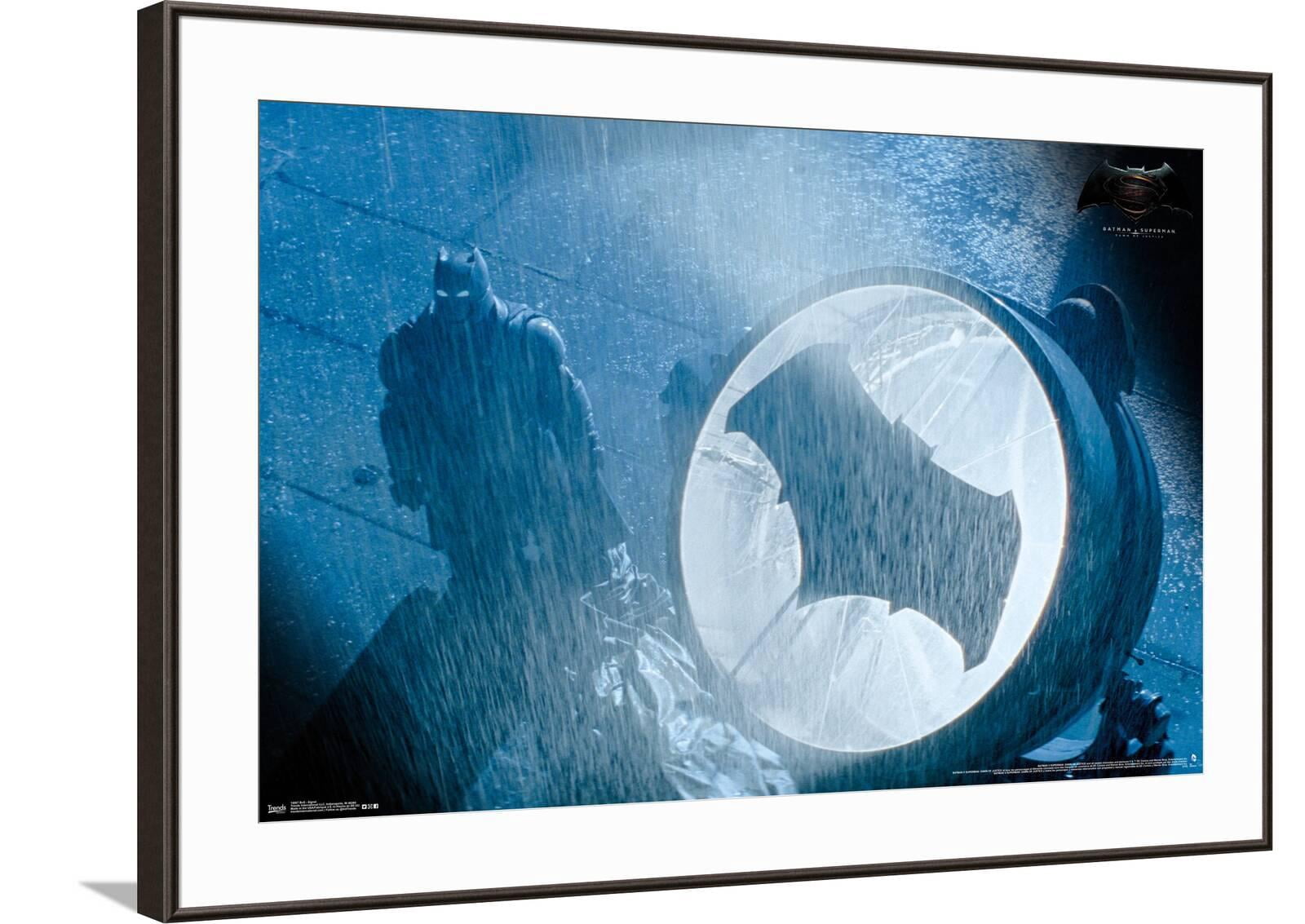 DC Comics Movie Batman v Superman - Signal Canvas Wall Poster, 22.375 ...
