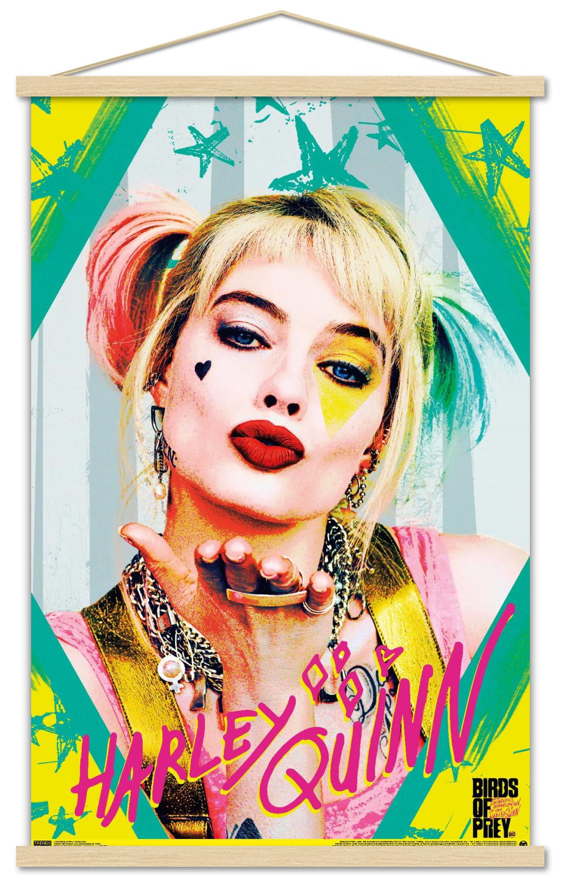 DC Comics Movie Birds of Prey - Harley Quinn - Kiss Wall Poster with ...