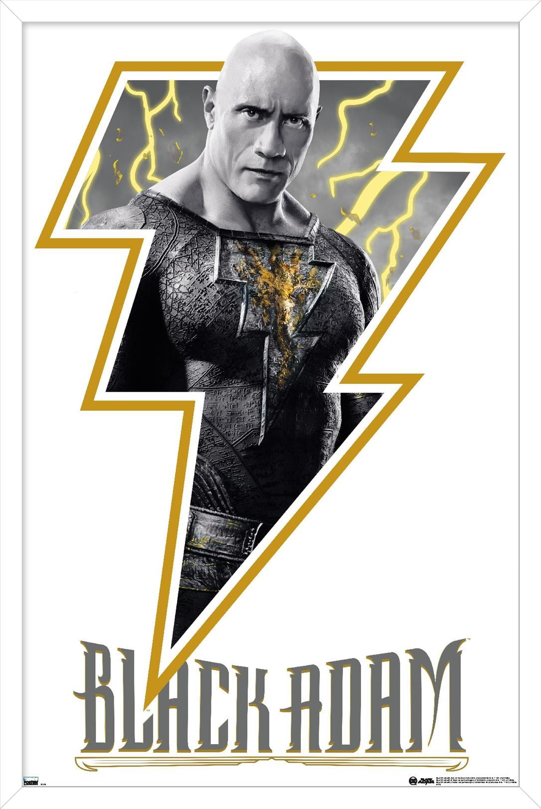 DC Comics Movie Black Adam - Adam Wall Poster, 22.375" x 34" Framed ...