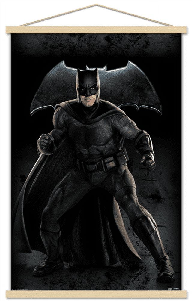 DC Comics Movie - Justice League - Batman Wall Poster with Wooden ...
