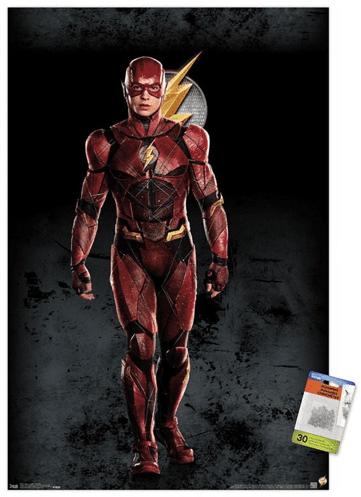 DC Comics Movie - Justice League - The Flash Wall Poster with Push Pins ...