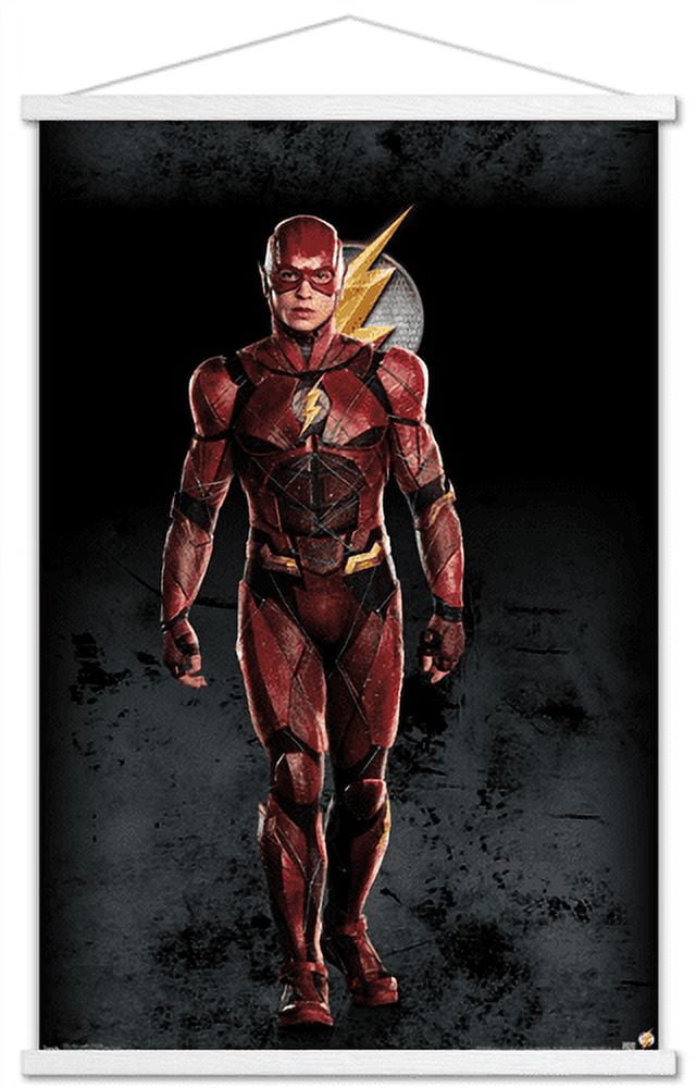 DC Comics Movie - Justice League - The Flash Wall Poster with Wooden ...