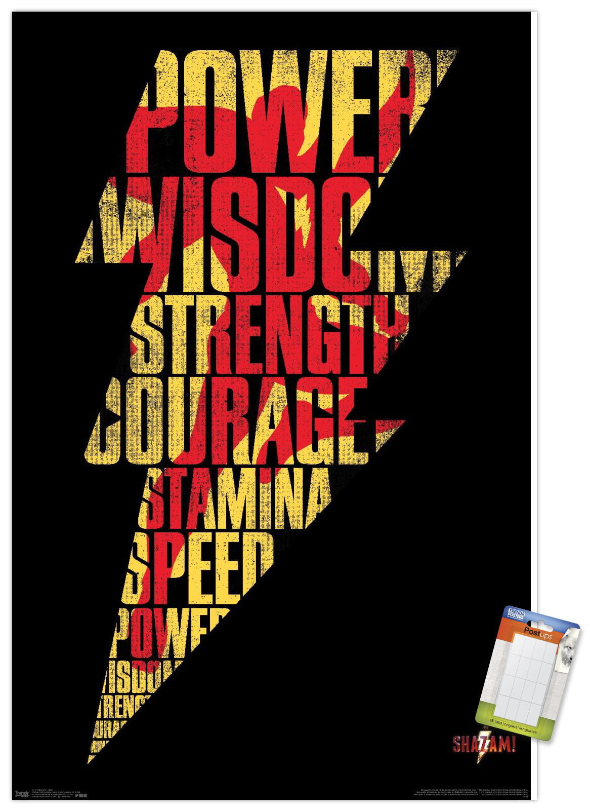 DC Comics Movie - Shazam - Bolt Wall Poster, 22.375" x 34" - Walmart.com