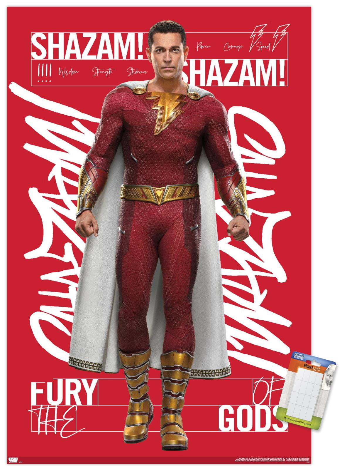DC Comics Movie Shazam! Fury of the Gods - Shazam! Wall Poster, 14.725 ...