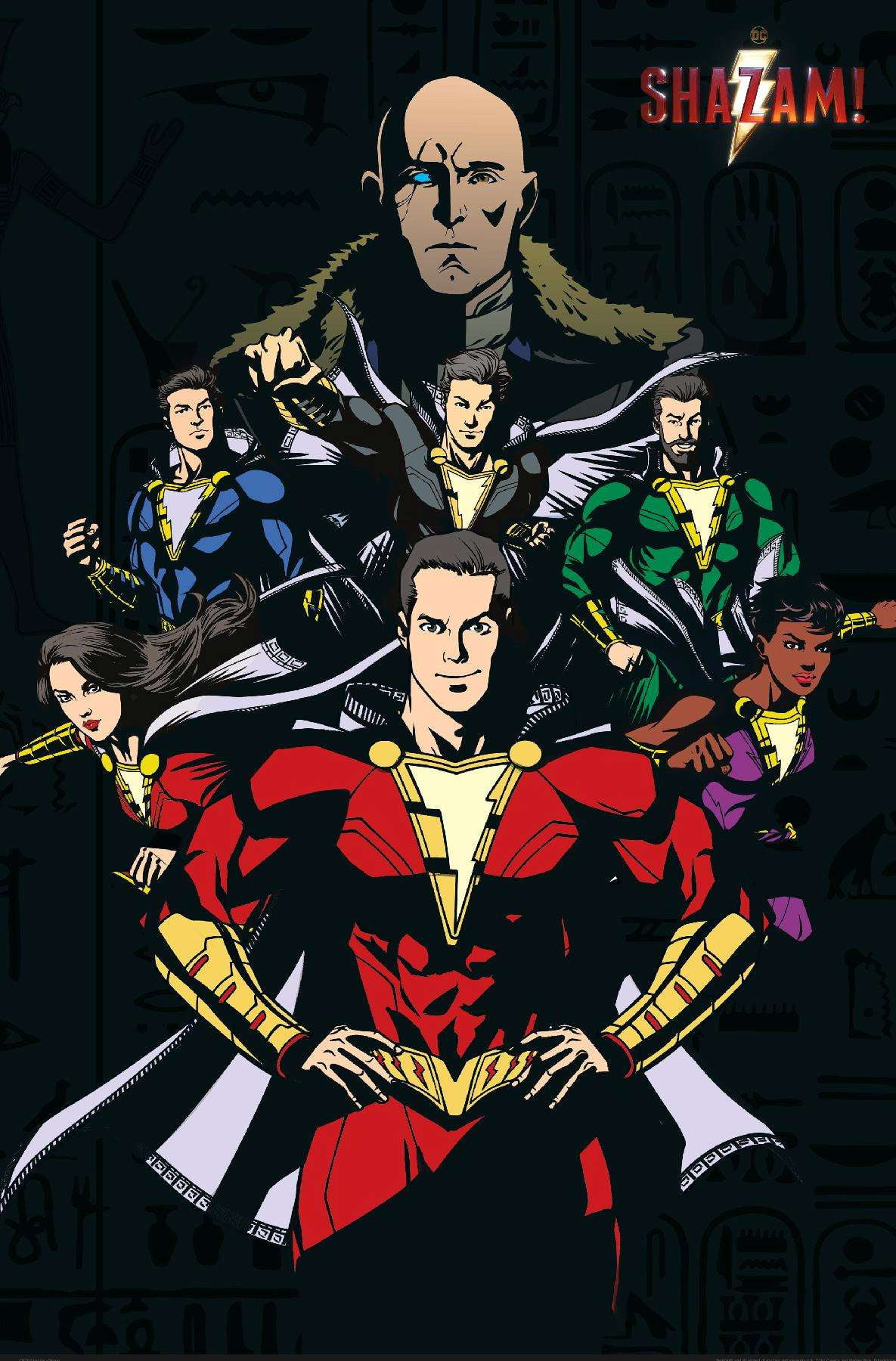 DC Comics Movie - Shazam - Group Wall Poster, 14.725" x 22.375 ...