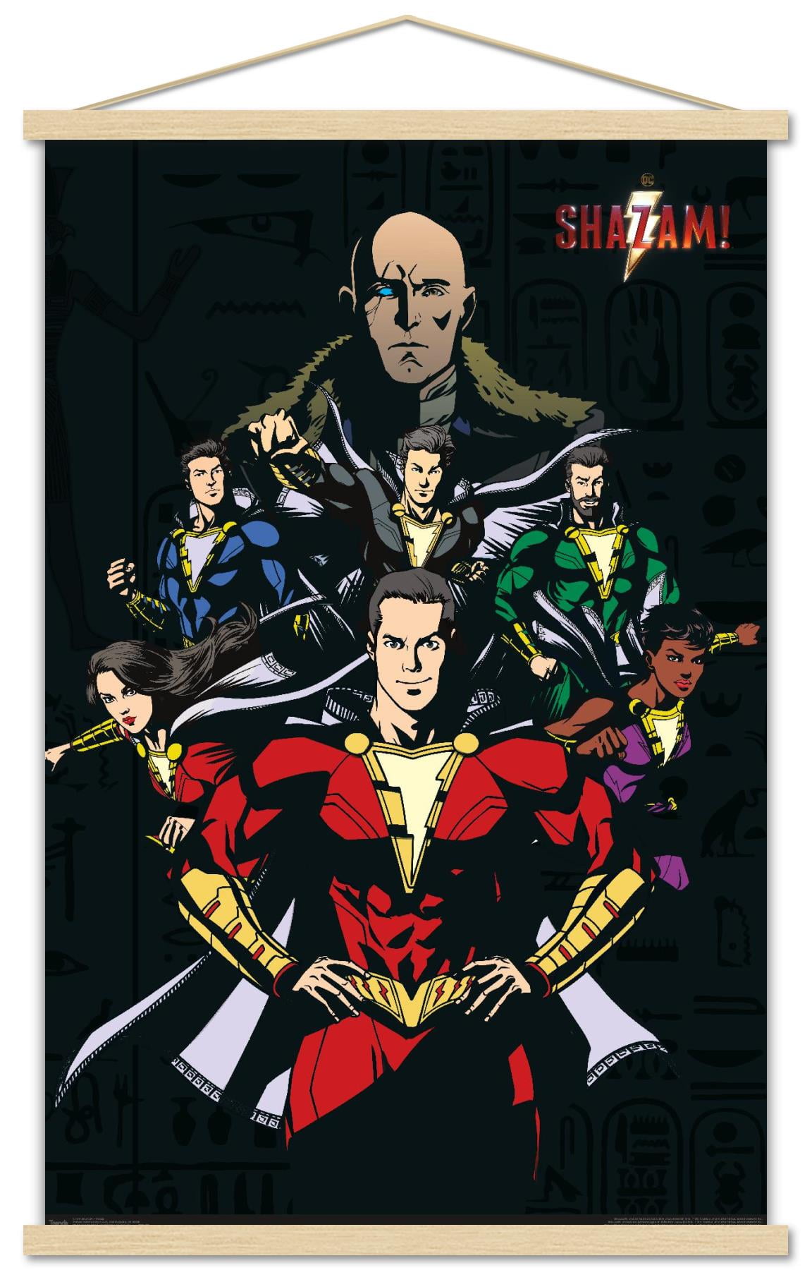 DC Comics Movie Shazam - Group Wall Poster with Magnetic Frame, 22.375 ...