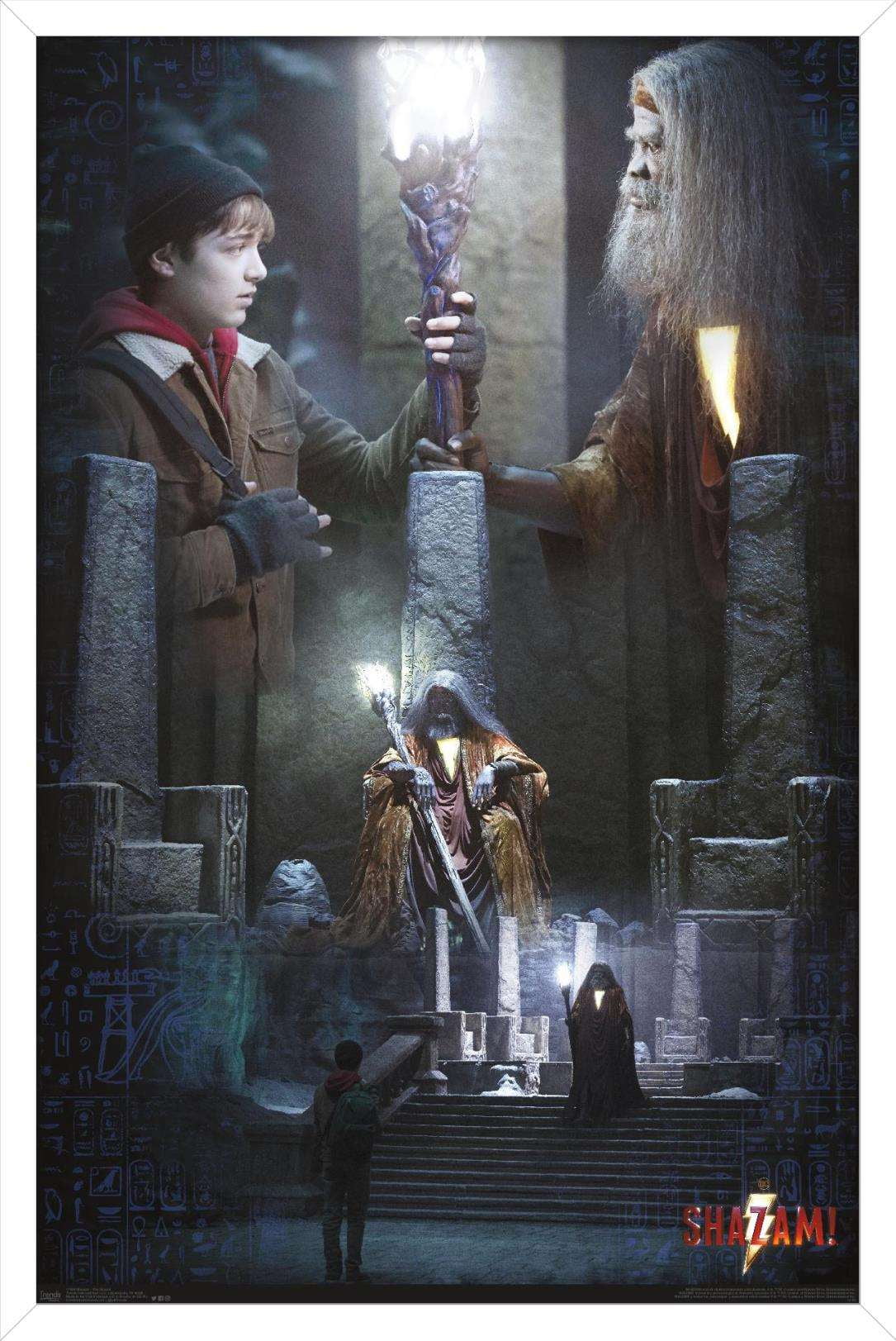 DC Comics Movie - Shazam - The Wizard Wall Poster, 14.725" x 22.375 ...