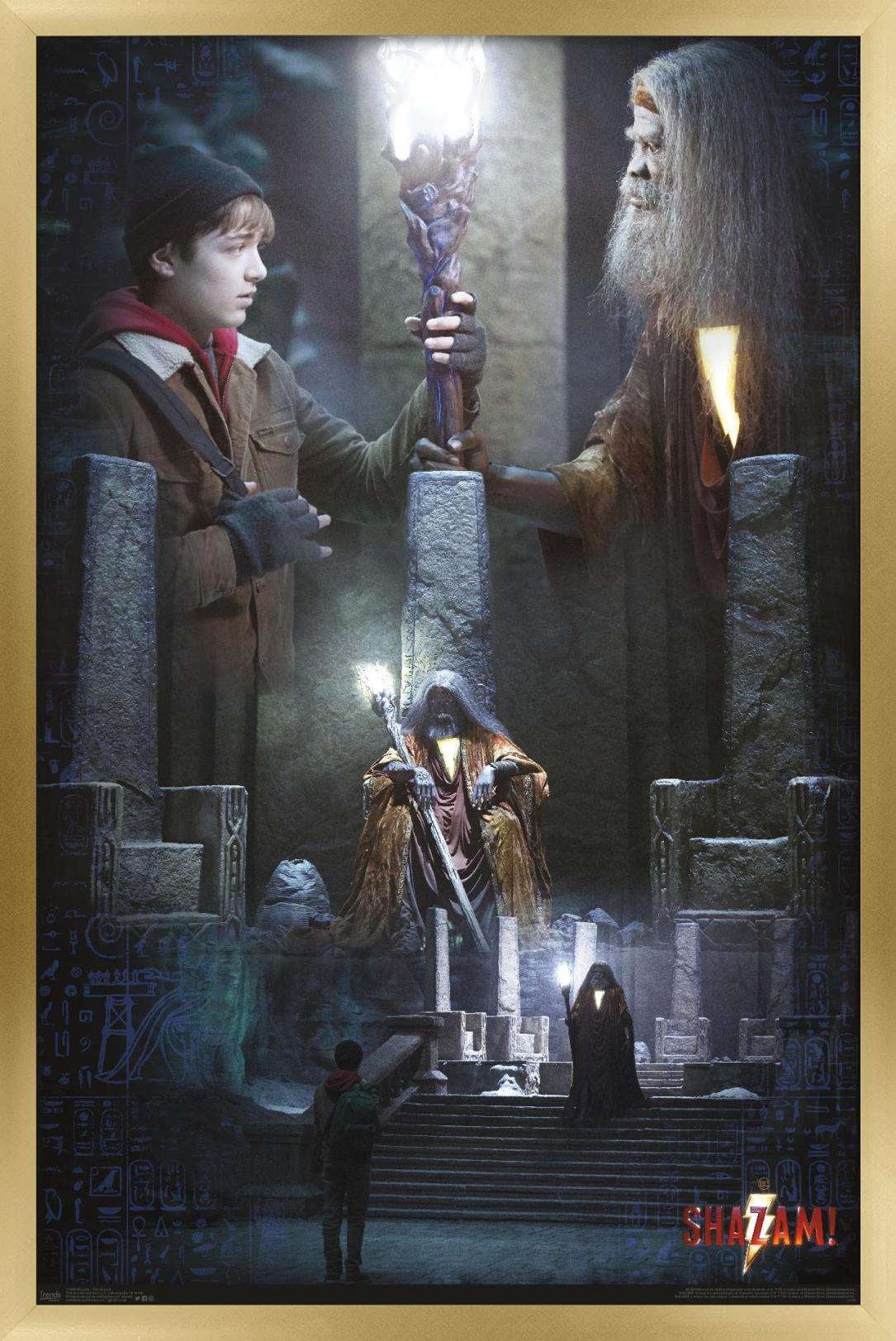 DC Comics Movie - Shazam - The Wizard Wall Poster, 14.725" x 22.375 ...