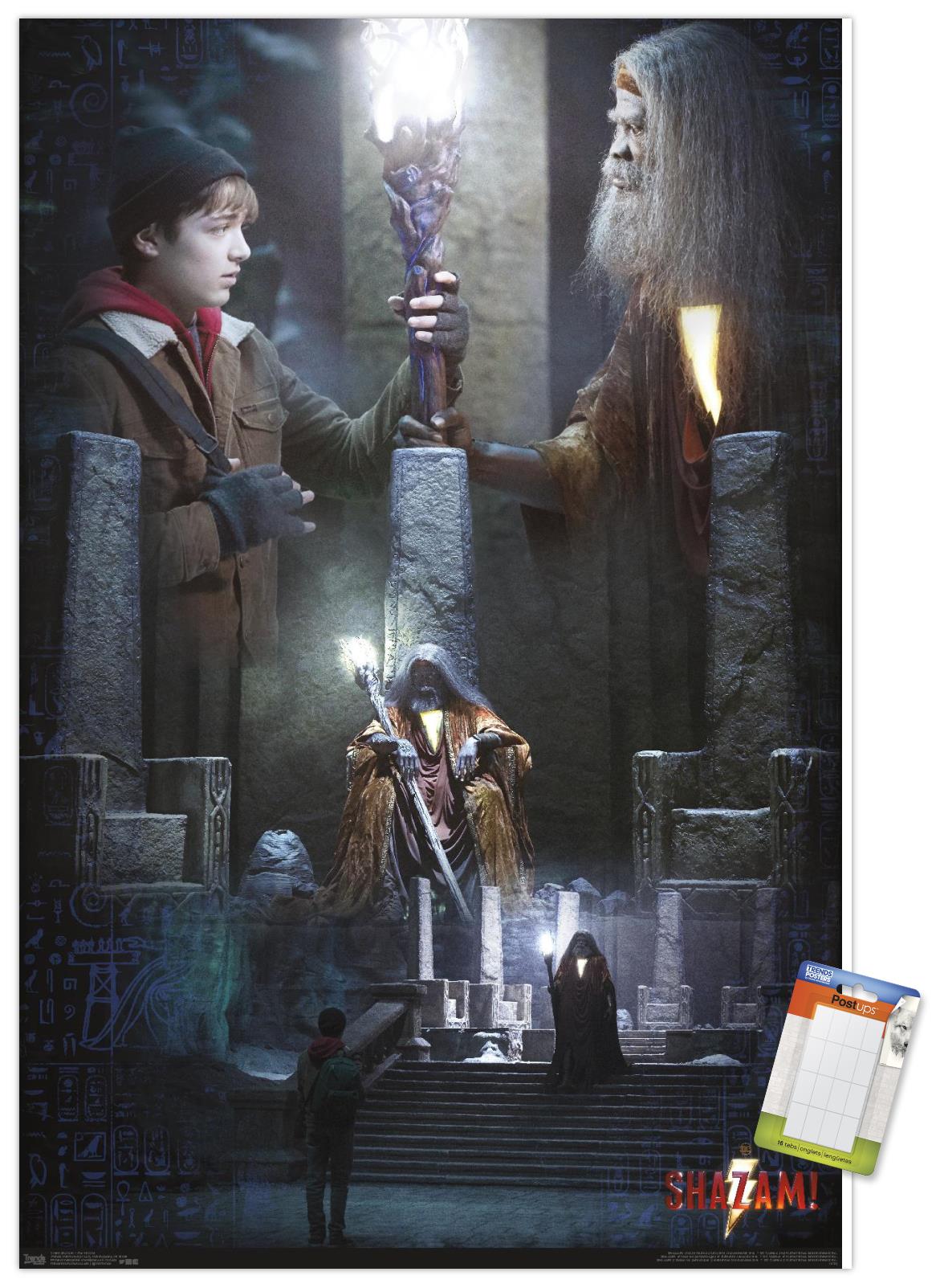 DC Comics Movie - Shazam - The Wizard Wall Poster, 14.725" x 22.375 ...