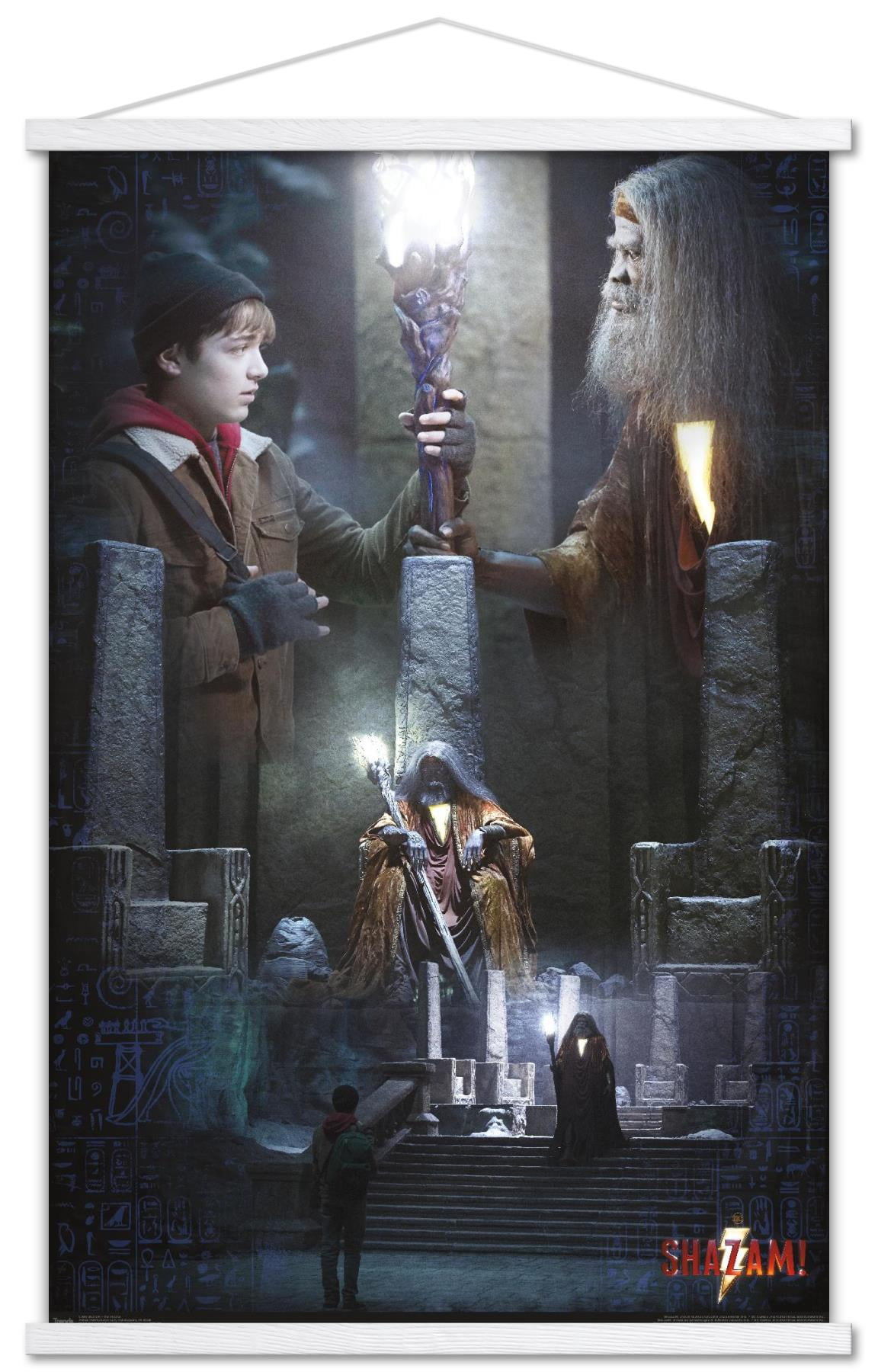 DC Comics Movie - Shazam - The Wizard Wall Poster with Wooden Magnetic ...
