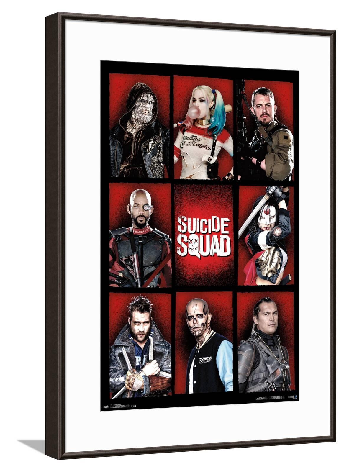 DC Comics Movie Suicide Squad - Grid Canvas Wall Poster, 14.725" x 22. ...