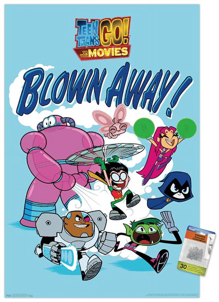 DC Comics Movie - Teen Titans Go! To The Movies - Blown Away Wall ...