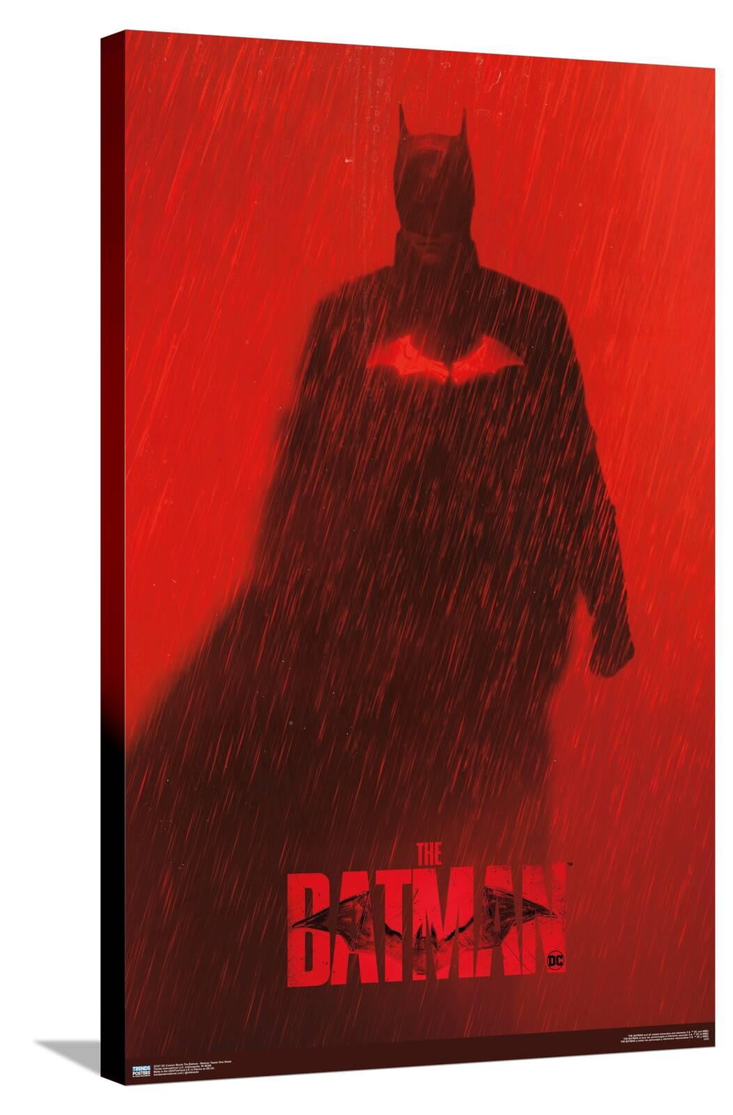DC Comics Movie The Batman - Batman Teaser One Sheet Canvas Wall Poster ...