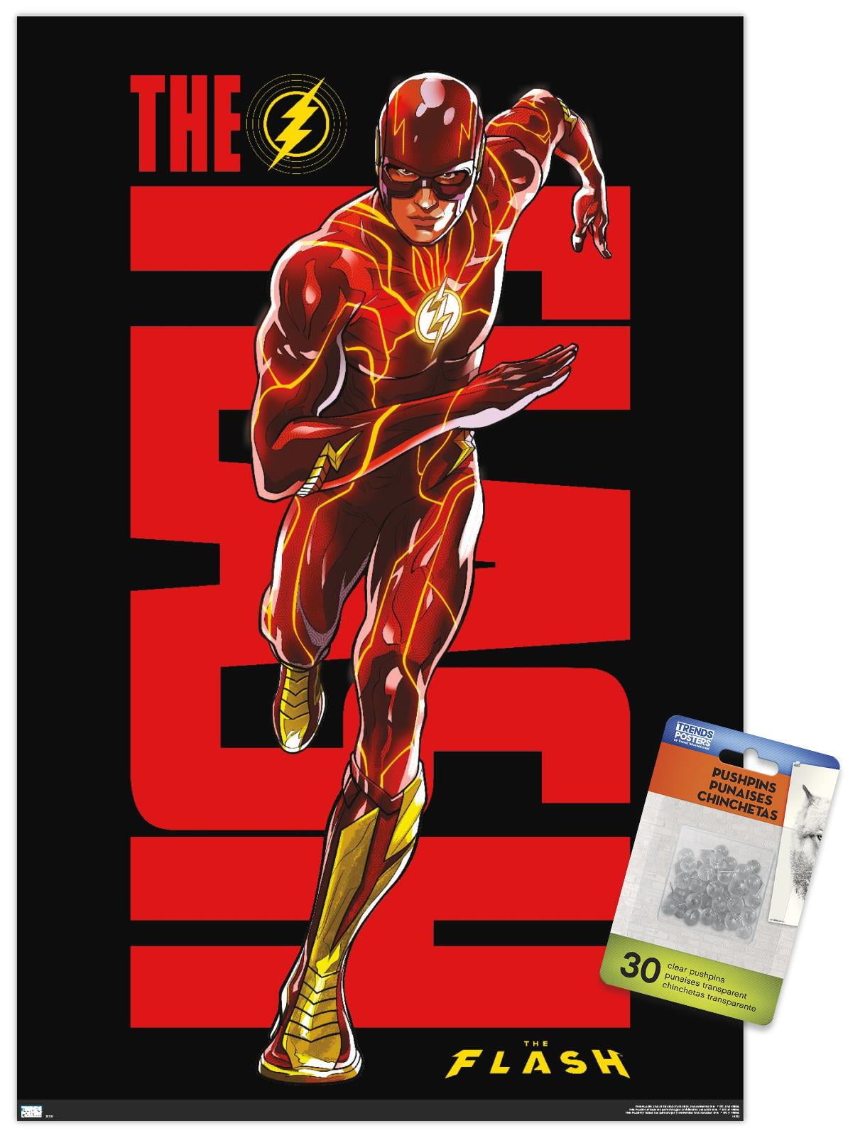 DC Comics Movie The Flash - Barry Allen Wall Poster with Push Pins, 14. ...