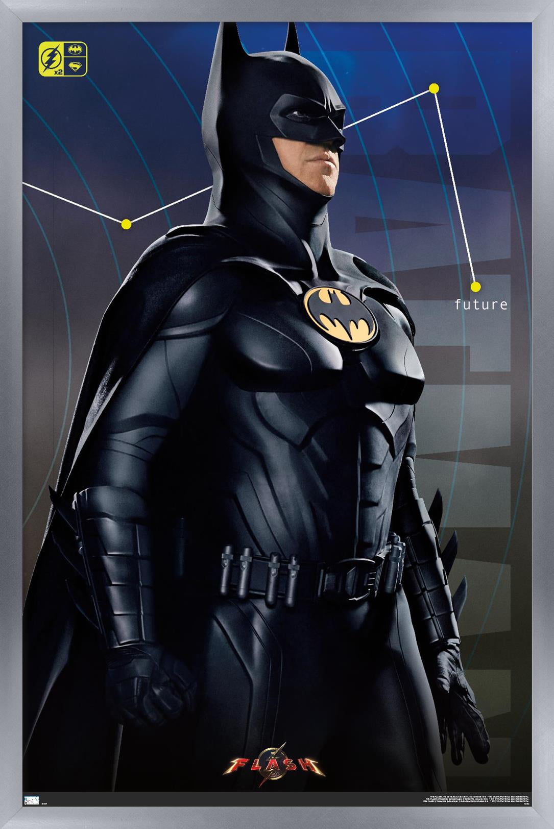 DC Comics Movie The Flash - Batman Triptych Wall Poster, 14.725" x 22. ...