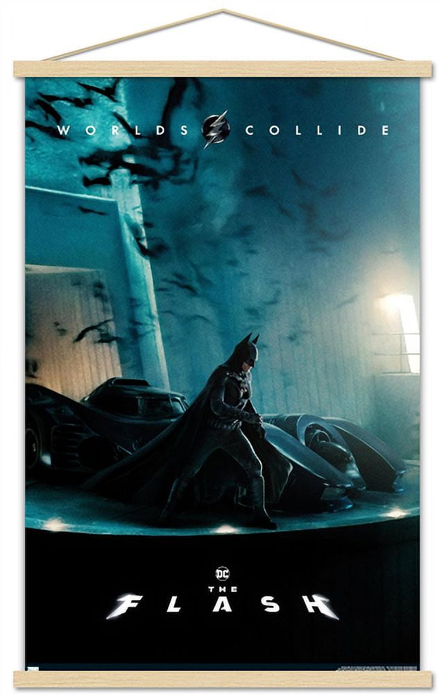 DC Comics Movie The Flash - Batman and Batmobile One Sheet Wall Poster ...