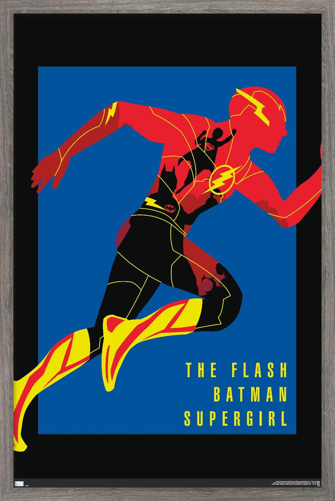 DC Comics Movie The Flash - Heroes Wall Poster, 14.725" x 22.375 ...