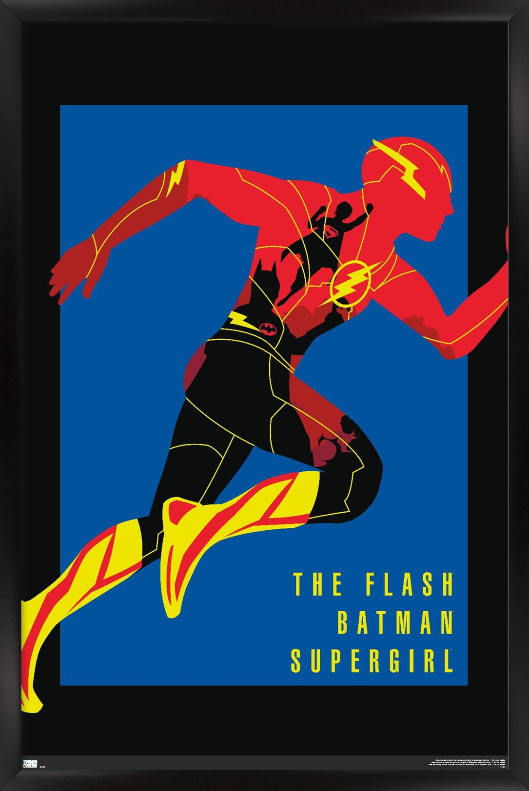 DC Comics Movie The Flash - Heroes Wall Poster, 22.375" x 34" Framed ...