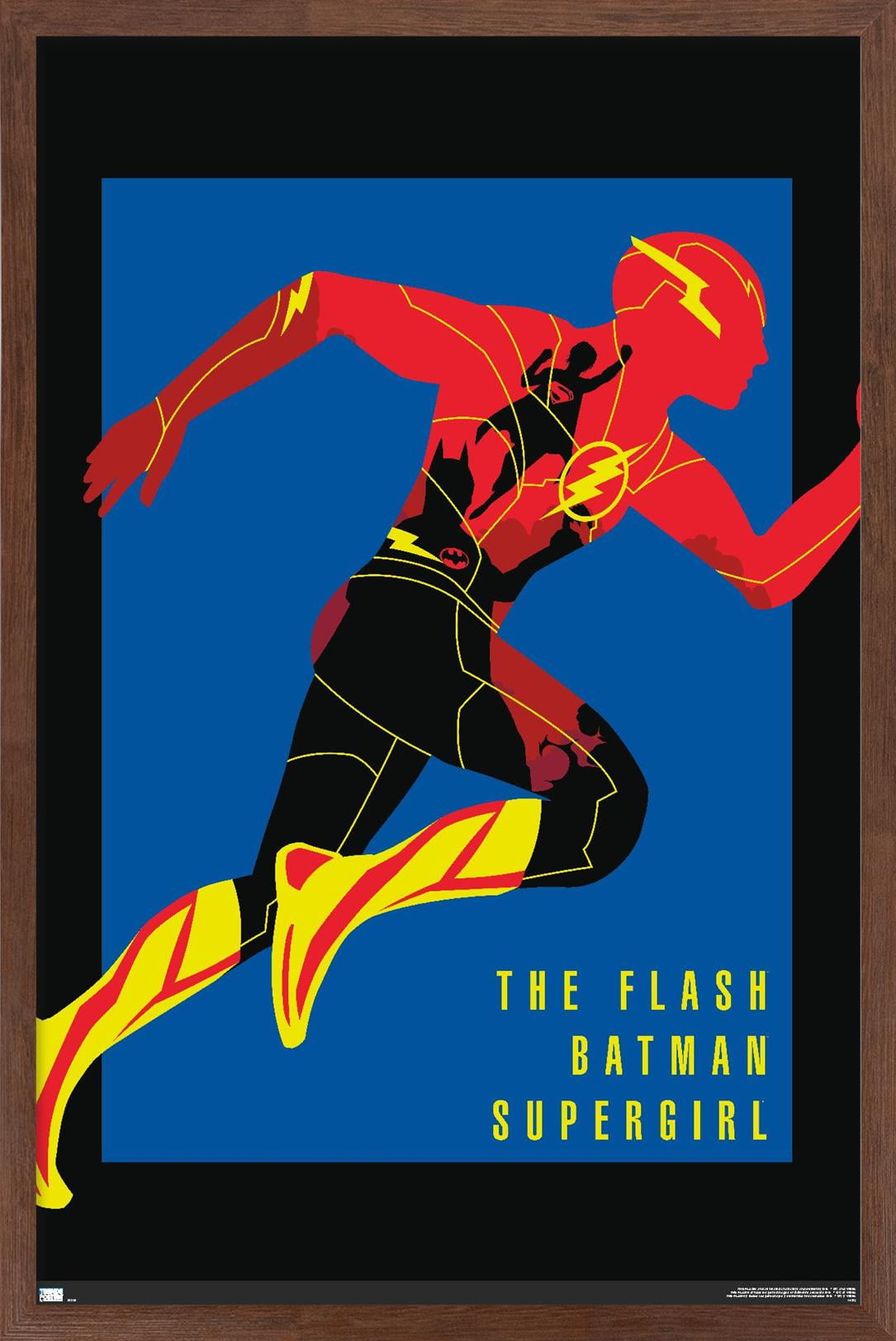 DC Comics Movie The Flash - Heroes Wall Poster, 22.375" x 34" Framed ...