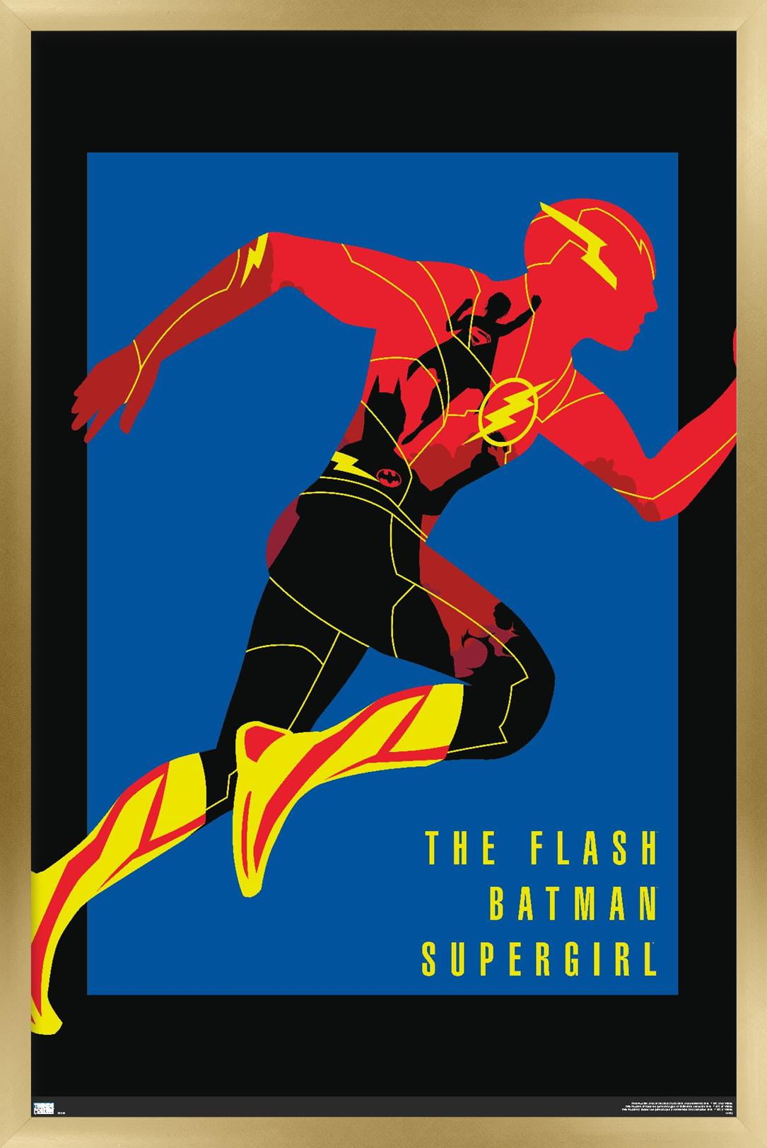 DC Comics Movie The Flash - Heroes Wall Poster, 22.375" x 34" Framed ...
