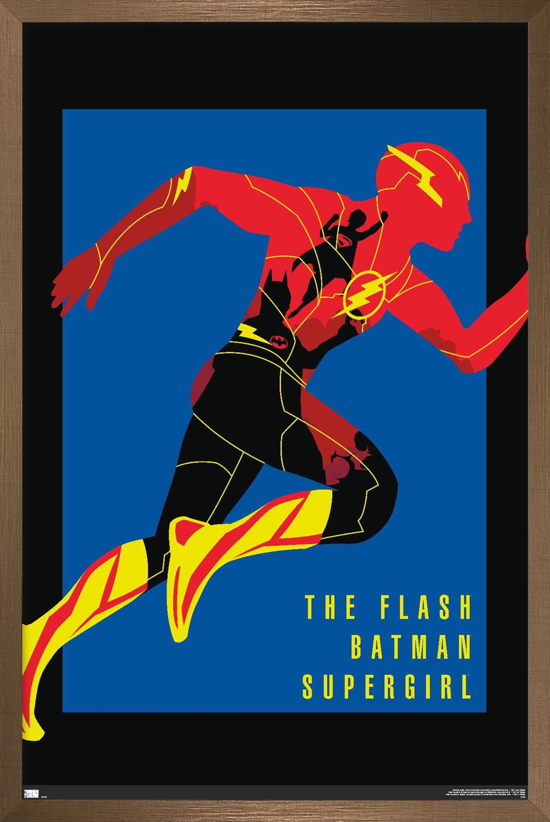 DC Comics Movie The Flash - Heroes Wall Poster, 22.375" x 34" Framed ...