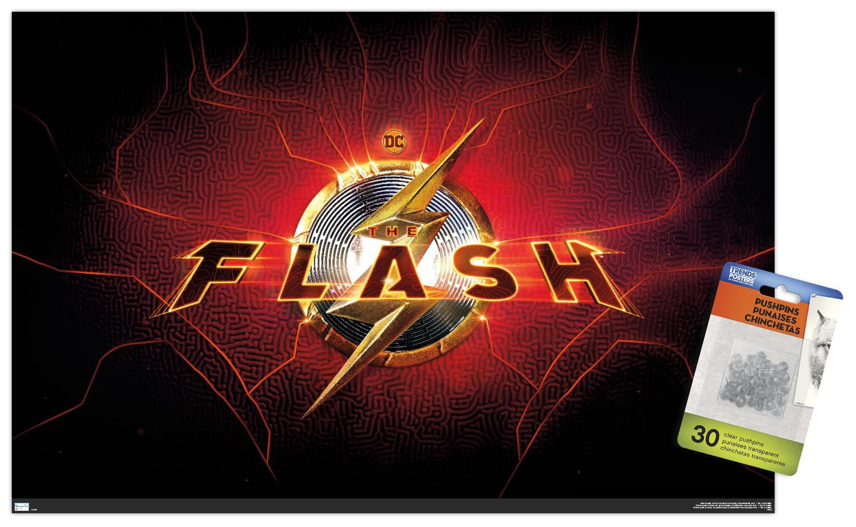 DC Comics Movie The Flash - Logo Wall Poster with Push Pins, 14.725" x ...