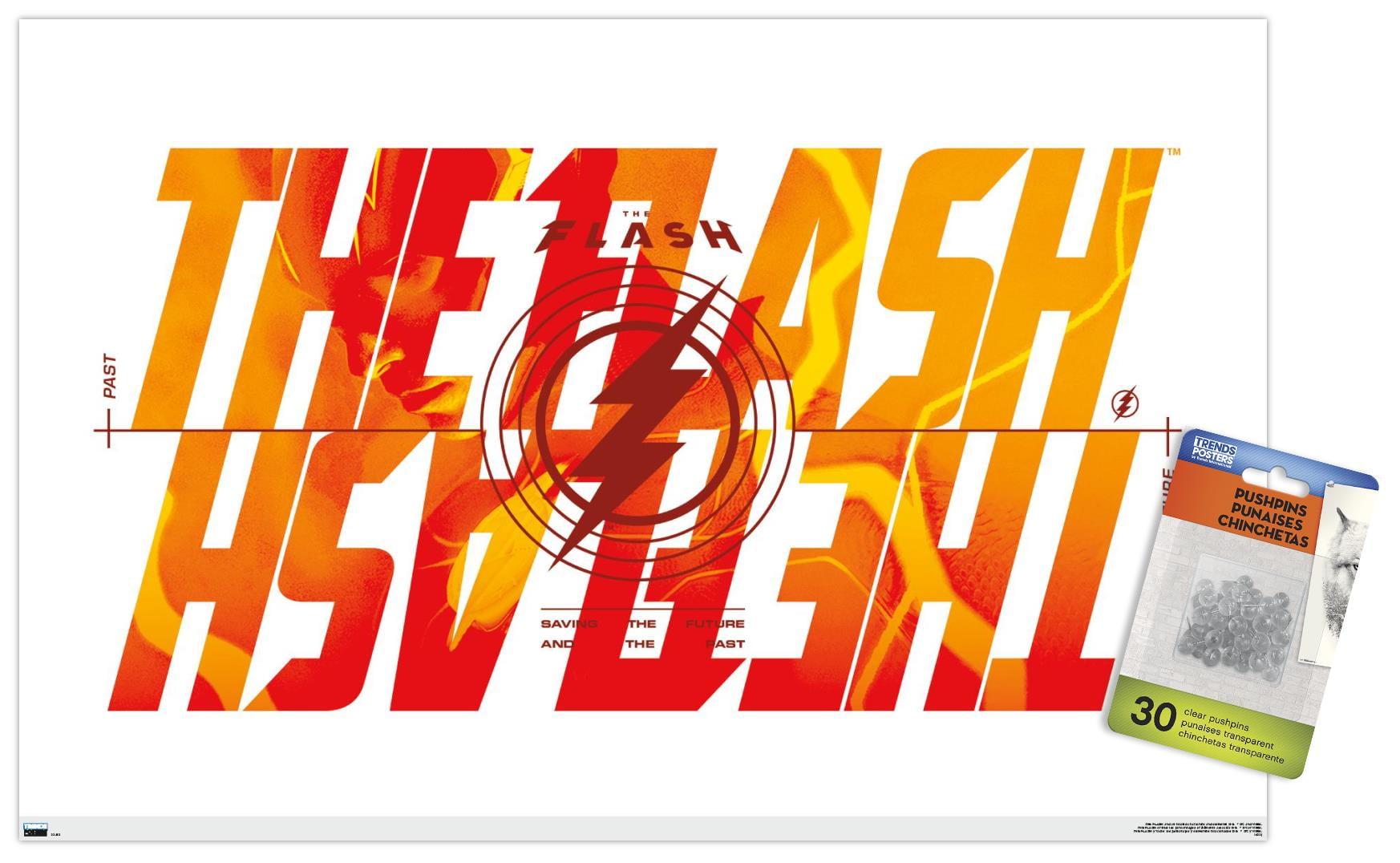 DC Comics Movie The Flash - Reverse Wall Poster with Push Pins, 14.725 ...