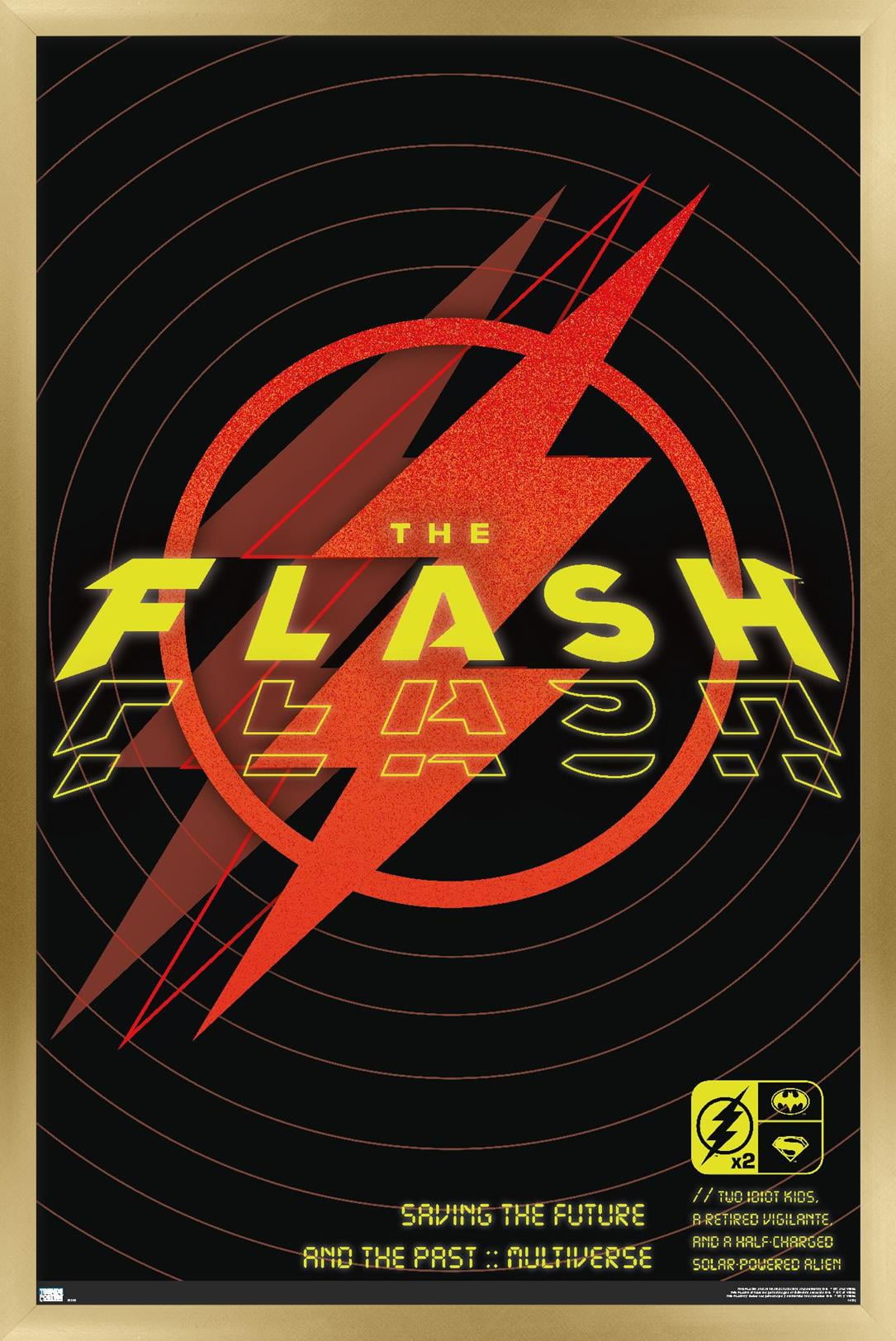 DC Comics Movie The Flash - Saving The Future & The Past Wall Poster ...