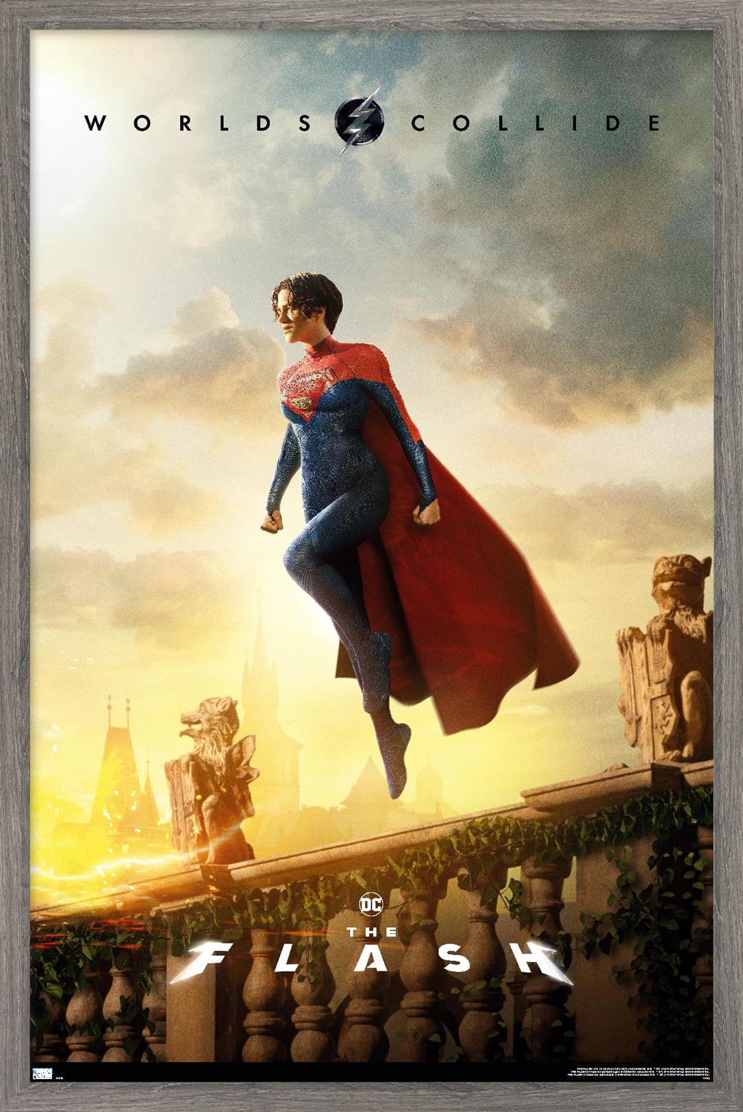 DC Comics Movie The Flash - Supergirl Flying One Sheet Wall Poster, 22. ...