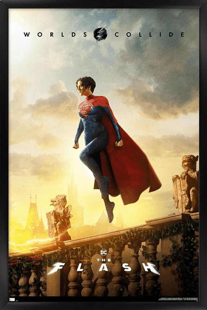 DC Comics Movie The Flash - Supergirl Flying One Sheet Wall Poster, 22. ...