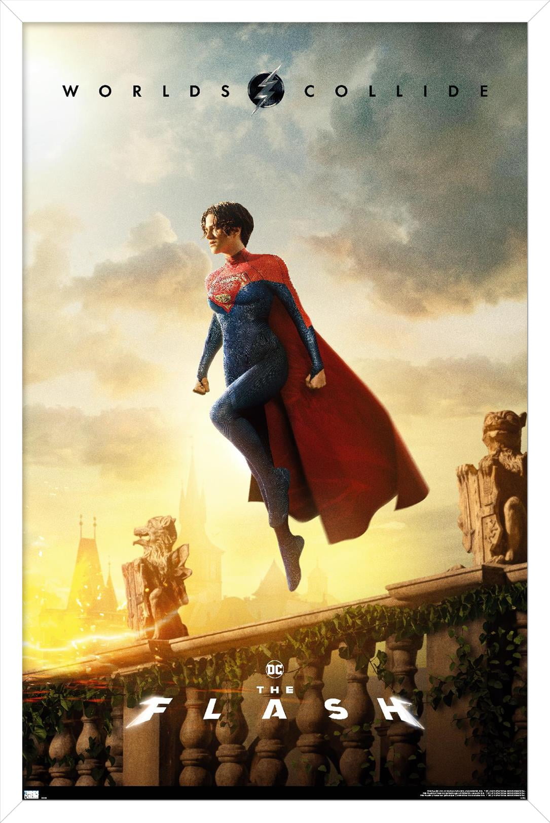 DC Comics Movie The Flash - Supergirl Flying One Sheet Wall Poster, 22. ...