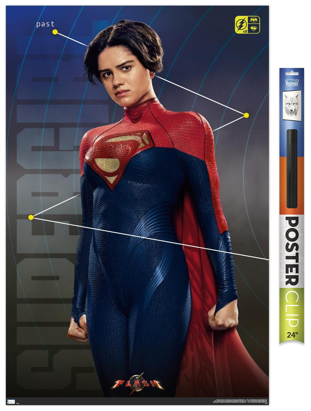 DC Comics Movie The Flash - Supergirl Triptych Wall Poster, 22.375" x 34" - Walmart.com