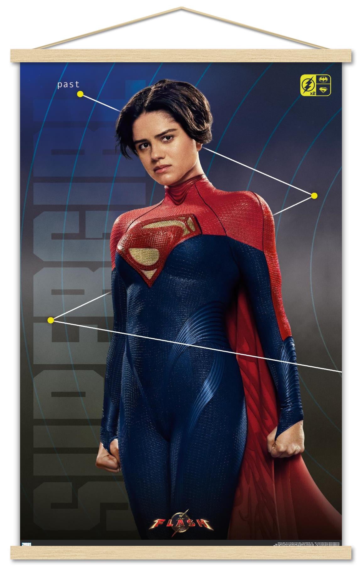 DC Comics Movie The Flash - Supergirl Triptych Wall Poster with ...