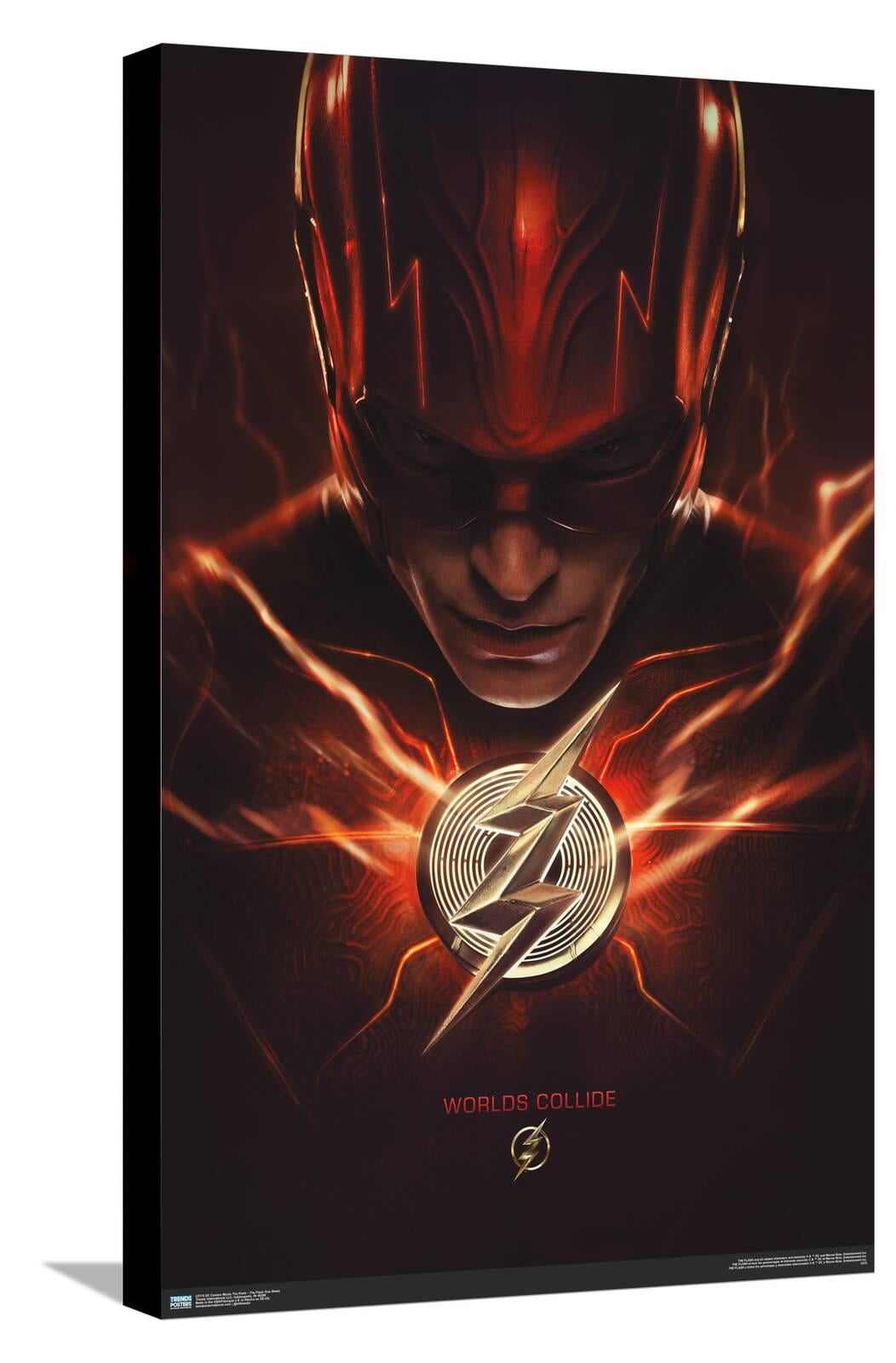 DC Comics Movie The Flash - The Flash One Sheet Canvas Wall Poster, 14. ...