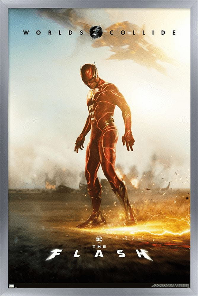 DC Comics Movie The Flash - The Flash Profile One Sheet Wall Poster, 14 ...