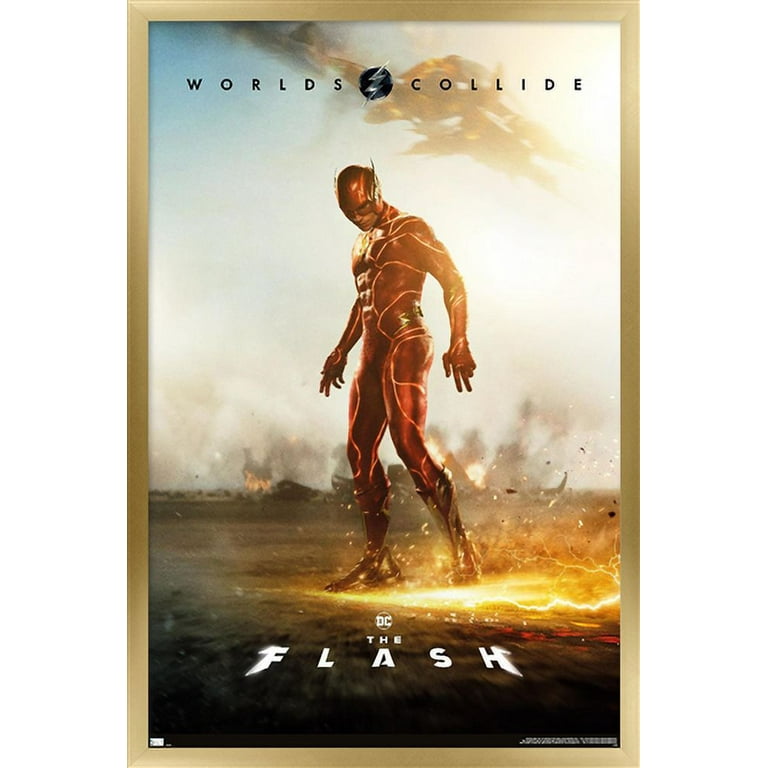 The Flash Movie Poster 2014 Michael Keaton Is Seen As Batman In New