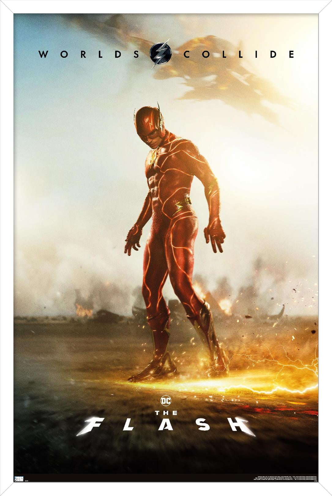 DC Comics Movie The Flash - The Flash Profile One Sheet Wall Poster, 22 ...