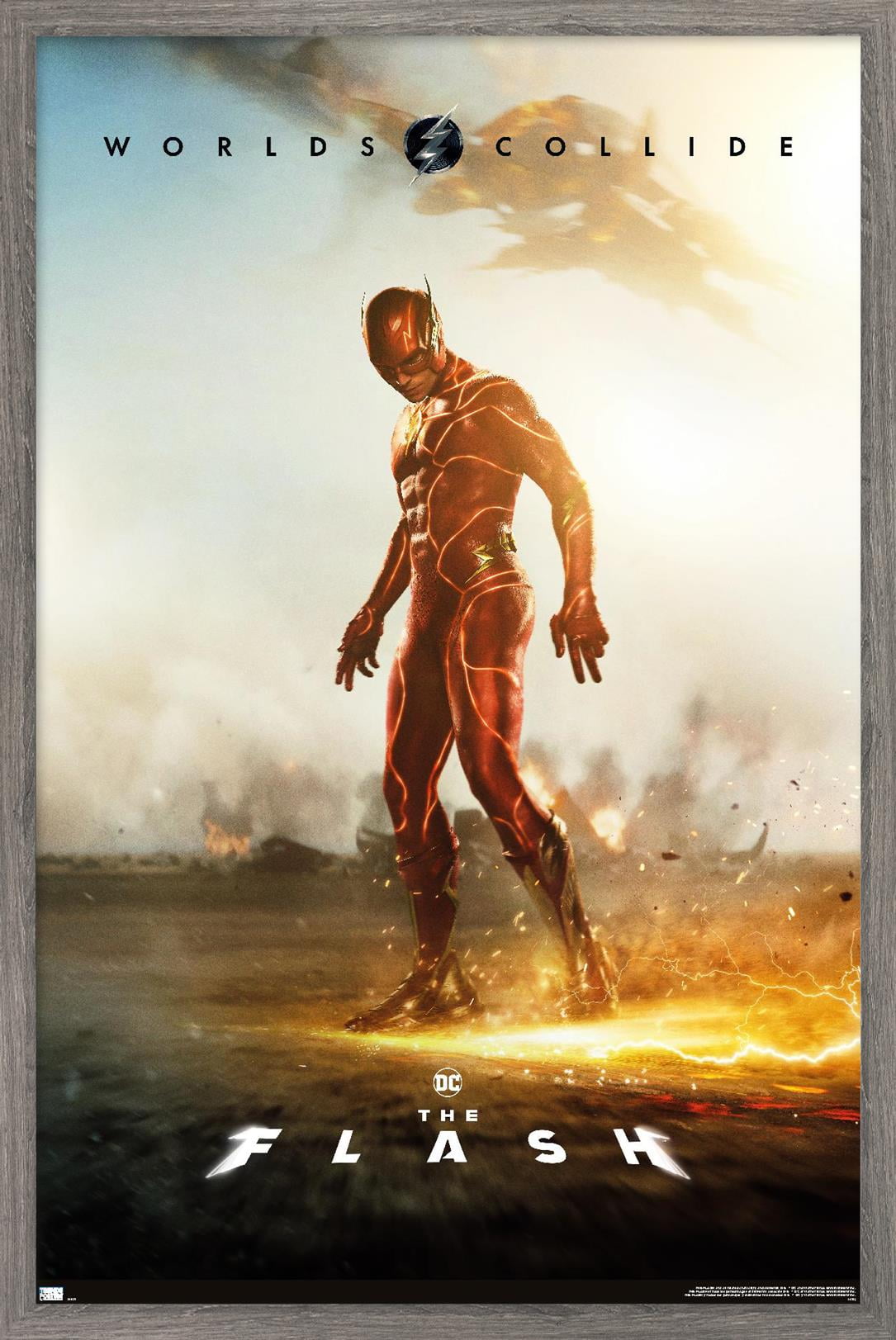 DC Comics Movie The Flash - The Flash Profile One Sheet Wall Poster, 22 ...