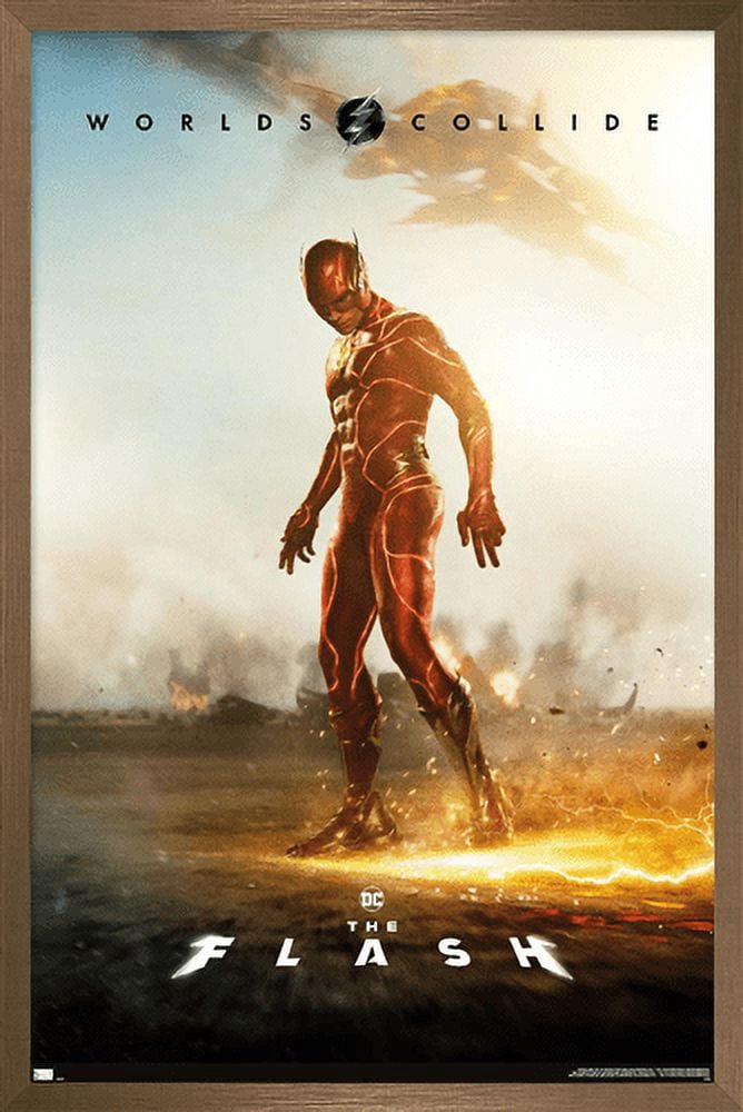 DC Comics Movie The Flash - The Flash Profile One Sheet Wall Poster, 22 ...