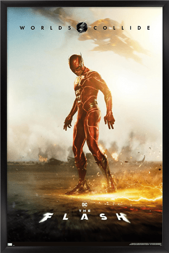 DC Comics Movie The Flash - The Flash Profile One Sheet Wall Poster, 22 ...