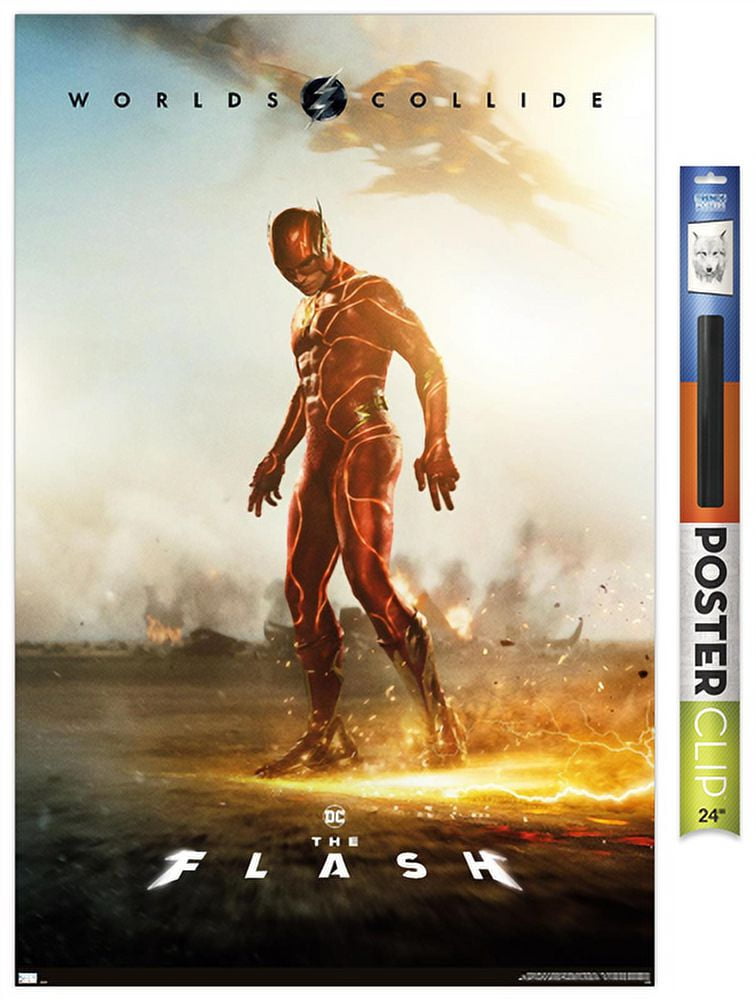 DC Comics Movie The Flash - The Flash Profile One Sheet Wall Poster, 22 ...