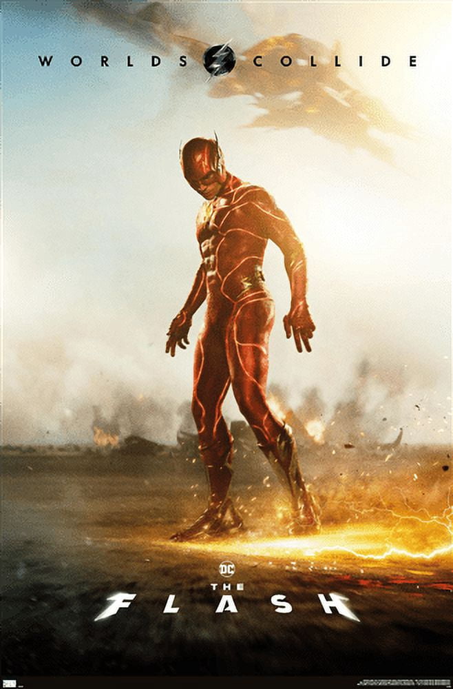 DC Comics Movie The Flash - The Flash Profile One Sheet Wall Poster, 22 ...